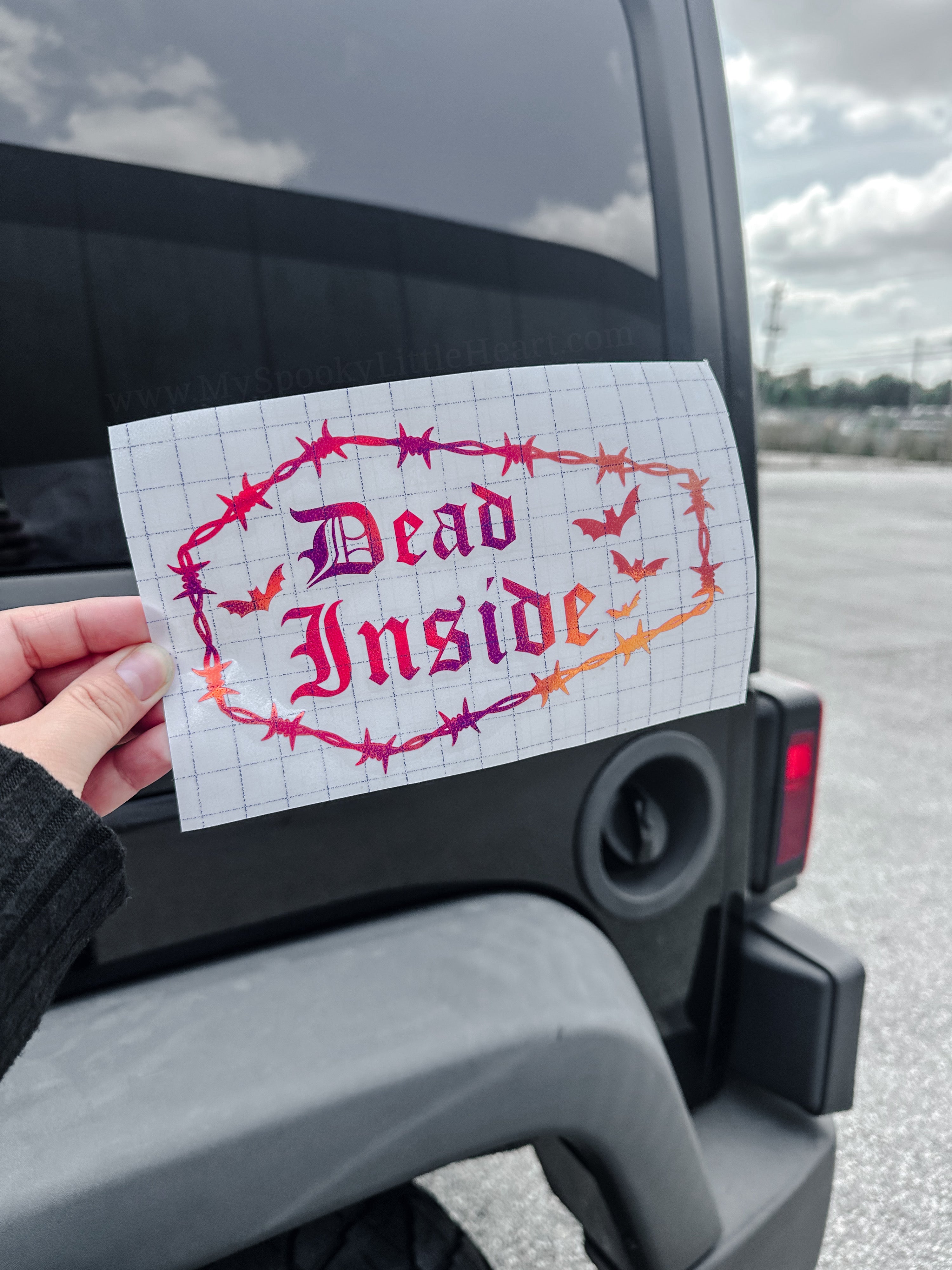 Dead Inside Barbed Wire Coffin – My Spooky Little Heart, LLC