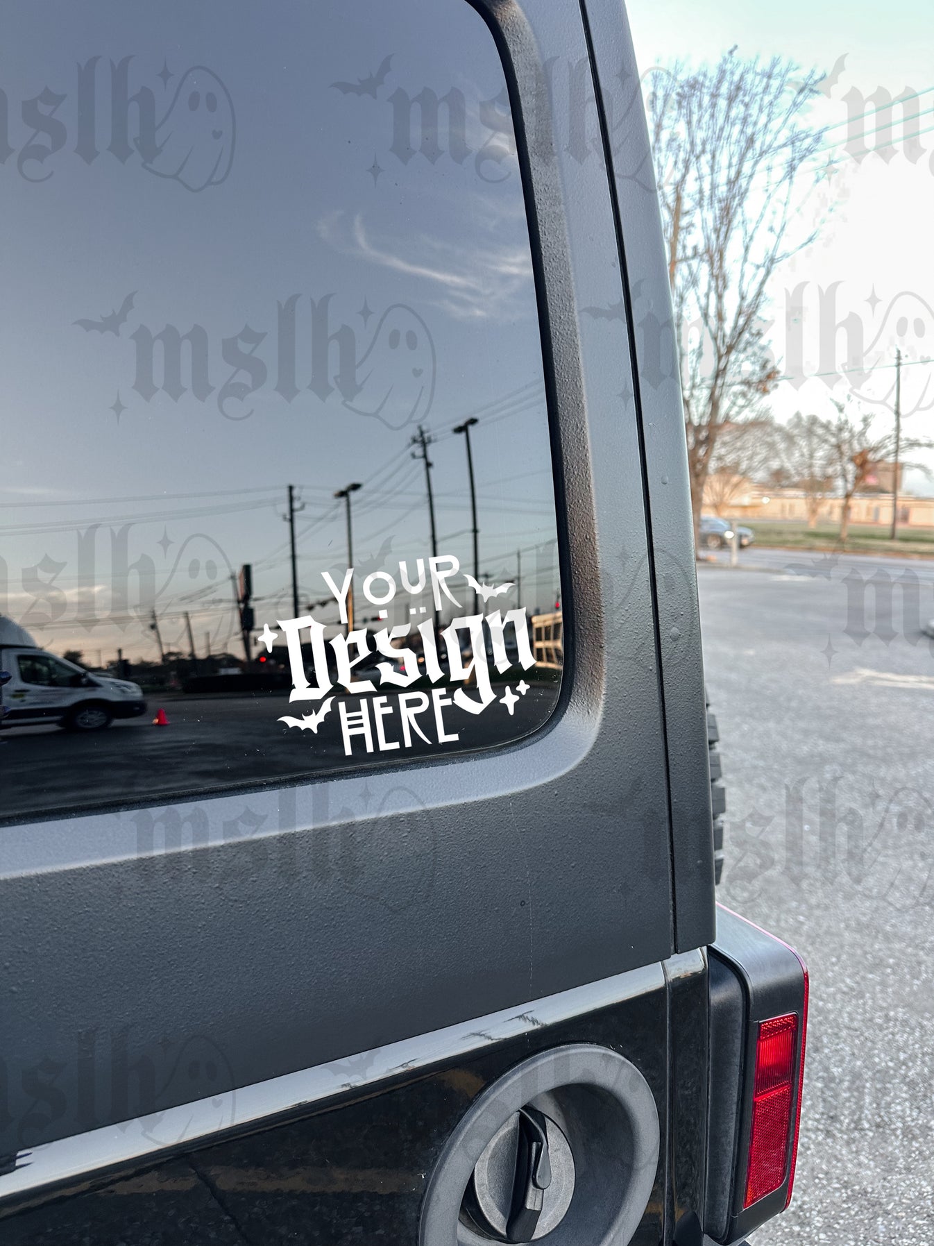 Decal Side Window Sticker SUV Mockup – My Spooky Little Heart, LLC