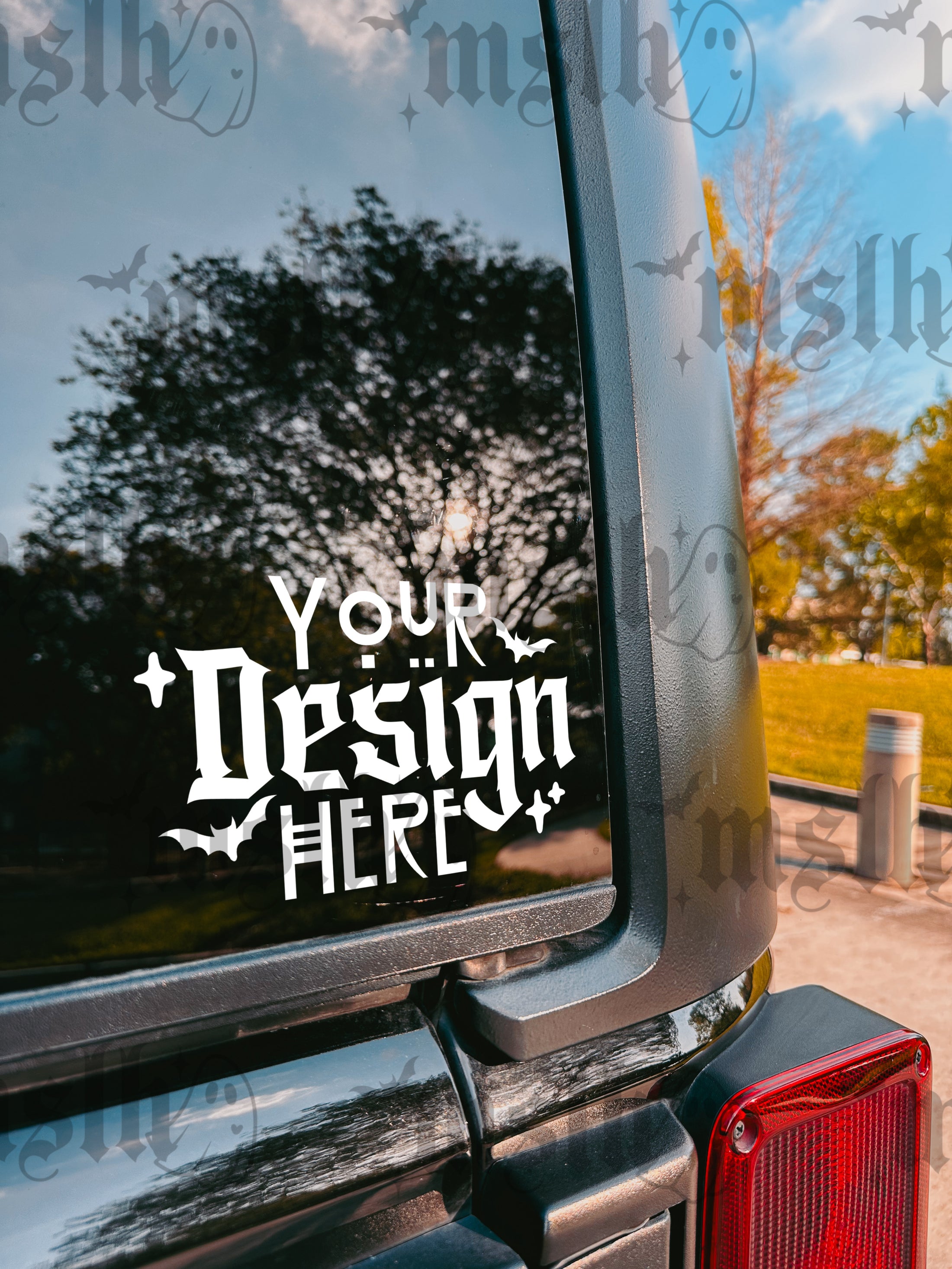 Back Window Mockup – My Spooky Little Heart, LLC