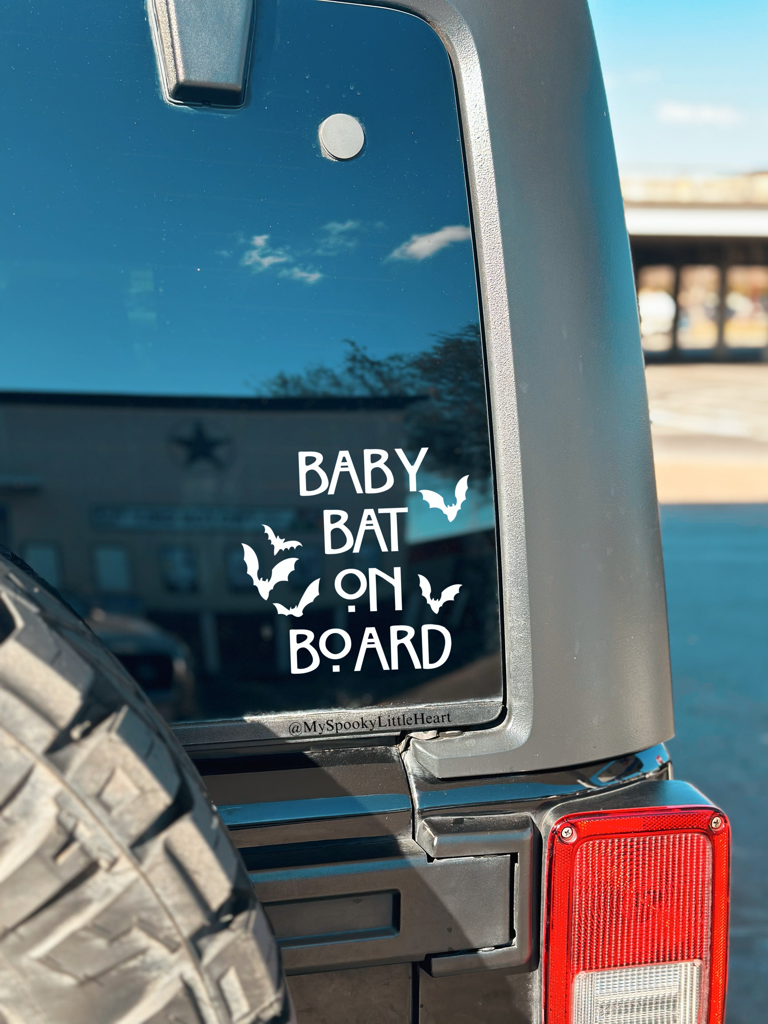 Baby Bat on Board Vinyl Decal – My Spooky Little Heart, LLC