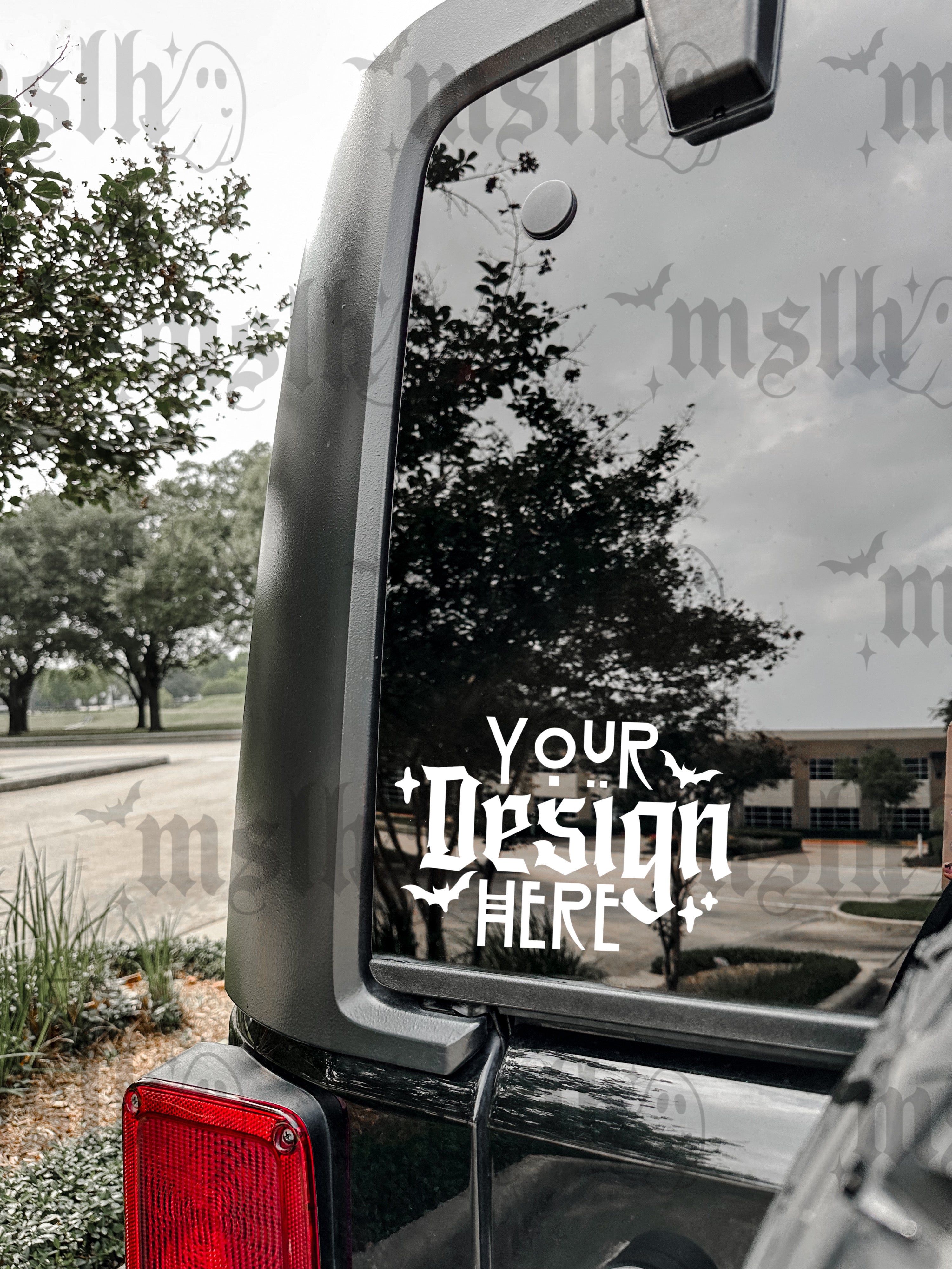 Goth Decal SUV Mockup – My Spooky Little Heart, LLC