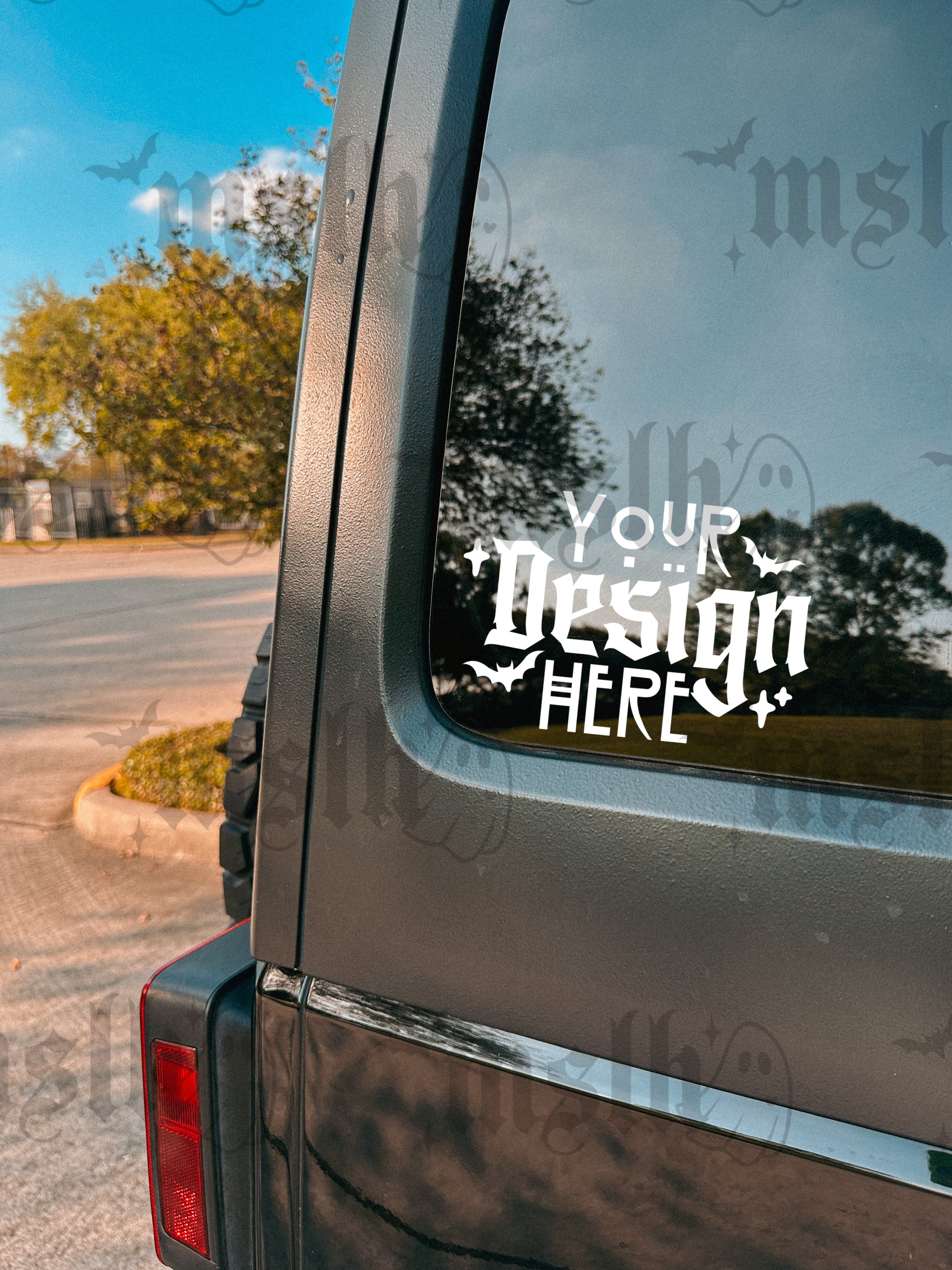 Side Window 4x4 SUV Mockup – My Spooky Little Heart, LLC