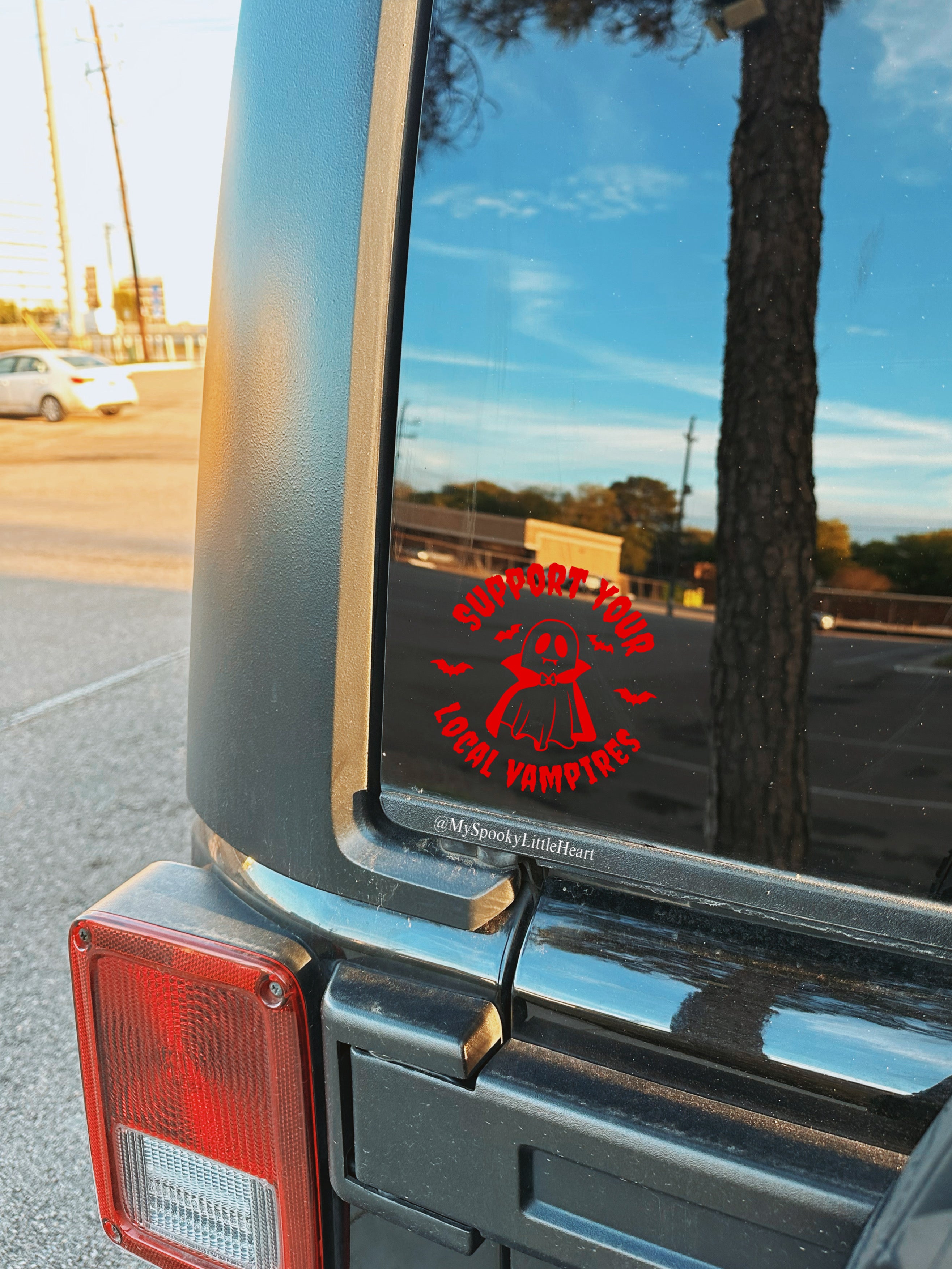 Support your local Vampires Ghost Vamp Vinyl Decal – My Spooky Little ...