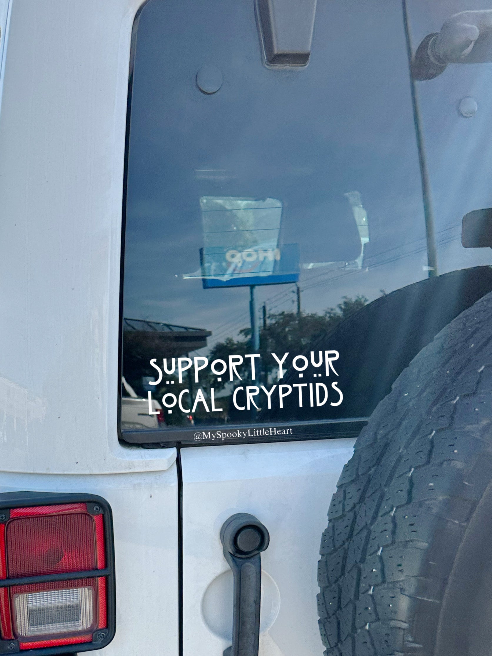 Support your local Cryptids Vinyl Decal – My Spooky Little Heart, LLC