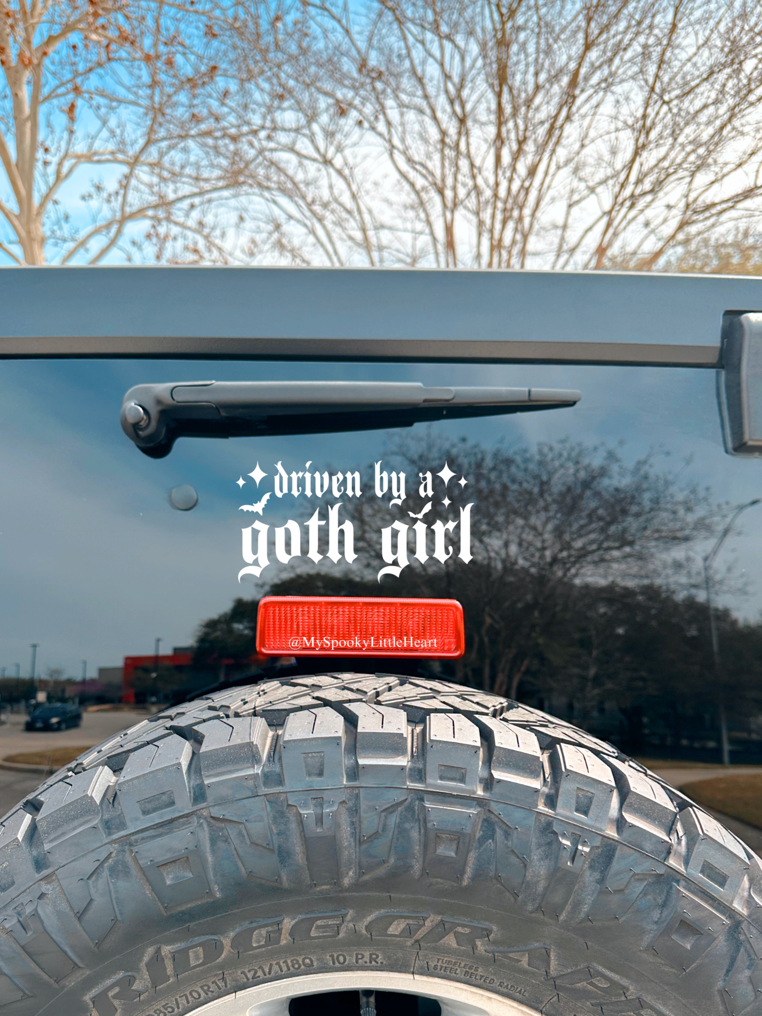 Driven by a Goth Girl Car Vinyl Decal – My Spooky Little Heart, LLC