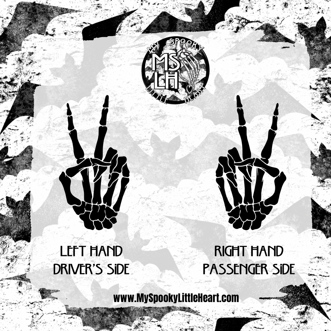 Skeleton Wave Vinyl Decal – My Spooky Little Heart, LLC